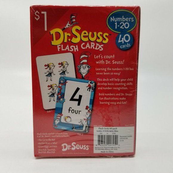 Raymond Geddes | Toys | Dr Seuss Flash Cards Numbers 2 Counting Numbers ...